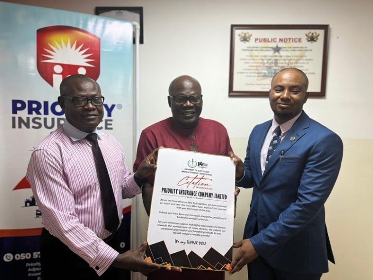 University of Cape Coast presents Priority Insurance with a Citation of ...