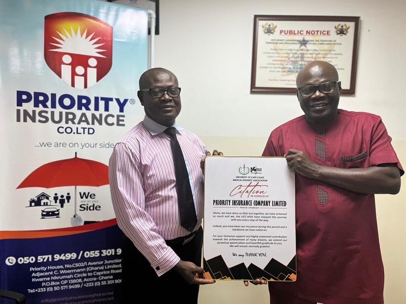 University of Cape Coast presents Priority Insurance with a Citation of ...
